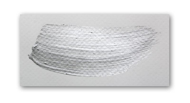 Silver brush stroke paint stock illustration. Illustration of ...