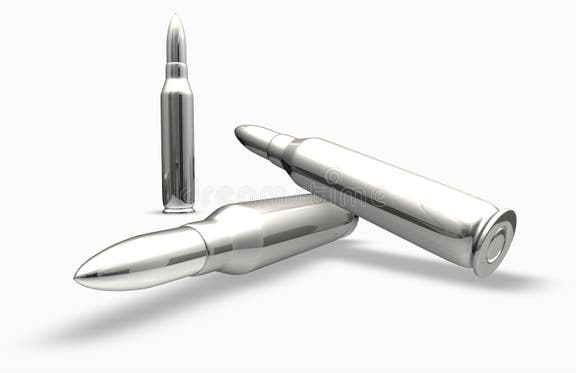Silver bullet stock illustration. Illustration of ammunition - 16139642