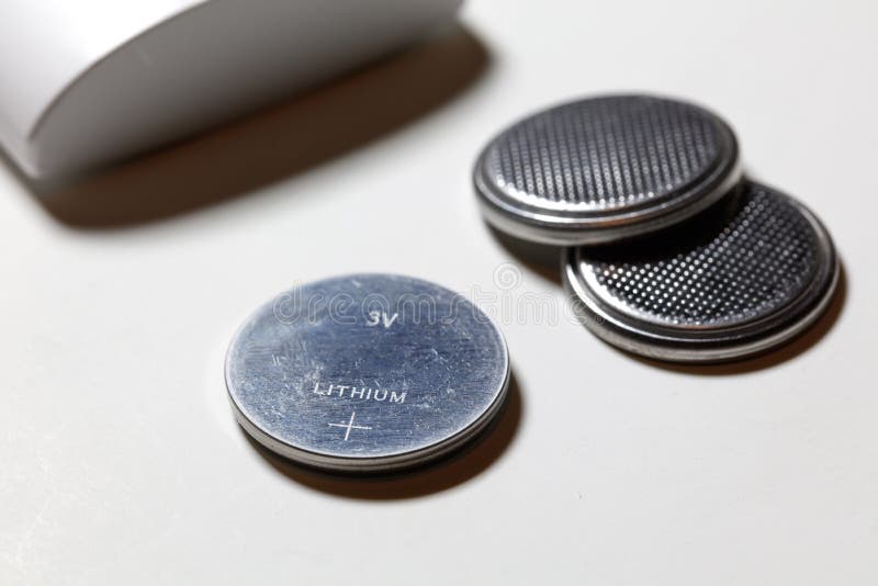Silver Button Cell Battery stock image. Image of button - 120049083