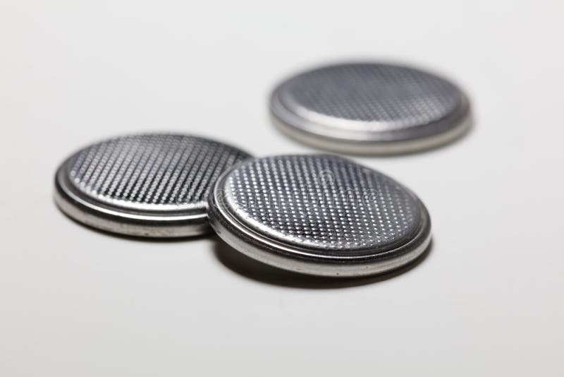 Silver Button Cell Battery stock photo. Image of energy - 120049120