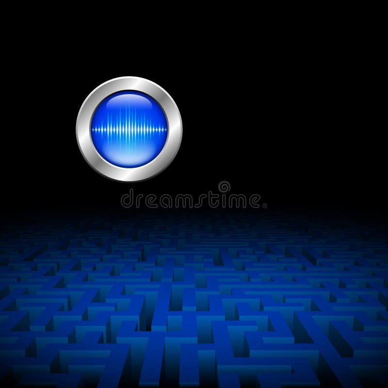 Blue sound waveform stock vector. Illustration of audio - 29601230