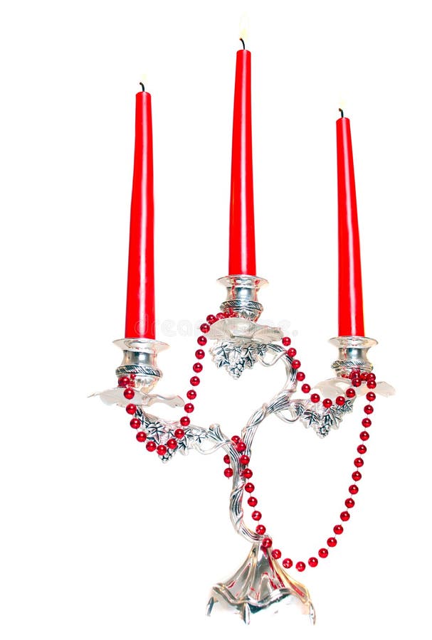 Silver candlestick stock photo. Image of dining, elegance - 30848548