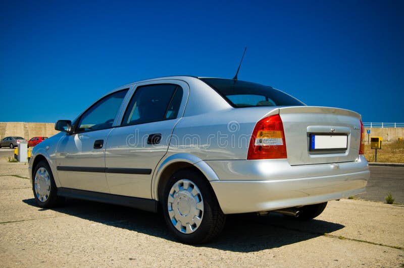Silver car stock image. Image of view, silver, vehicle - 7148241
