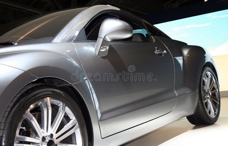 Silver car stock image. Image of individuality, modern - 7955895