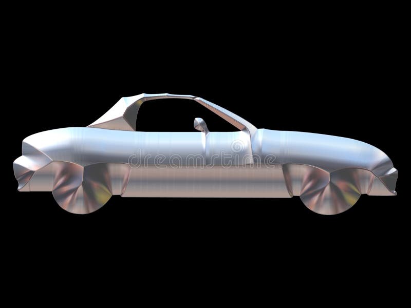 Silver car stock illustration. Illustration of silver, transport - 828684