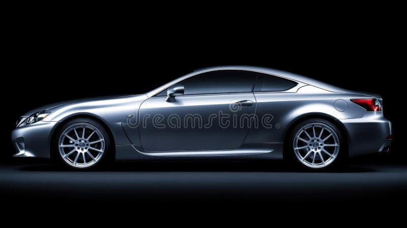 Silver Car Gleams Under Lights with Automotive Design and Sleek ...