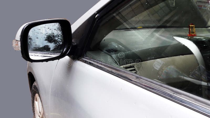 Silver Car Left Side View Closeup Image Stock Photo - Image of ...
