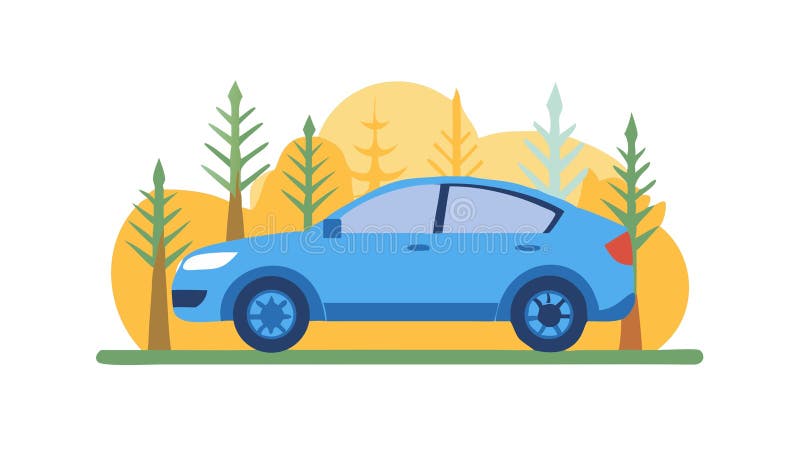 Silver Car with Motion Blur Effect, Vector Design Generative AI Stock ...