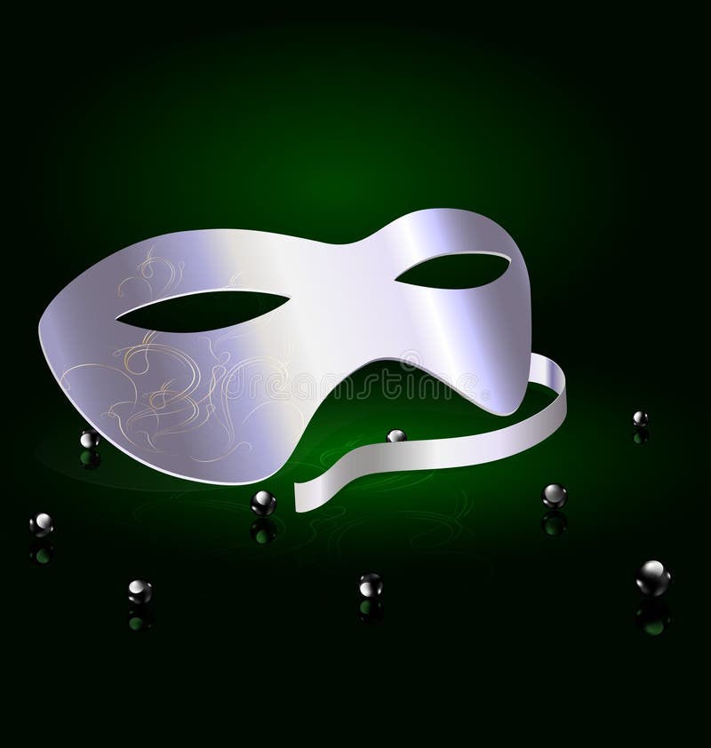 Silver Masquerade Mask Stock Illustrations – 481 Silver Masquerade Mask ...