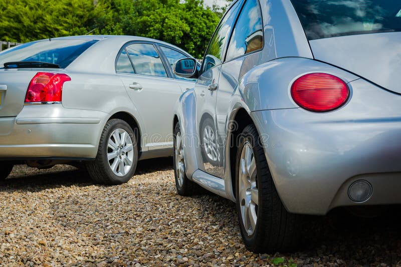 Silver cars stock photo. Image of detail, drive, black - 58947346