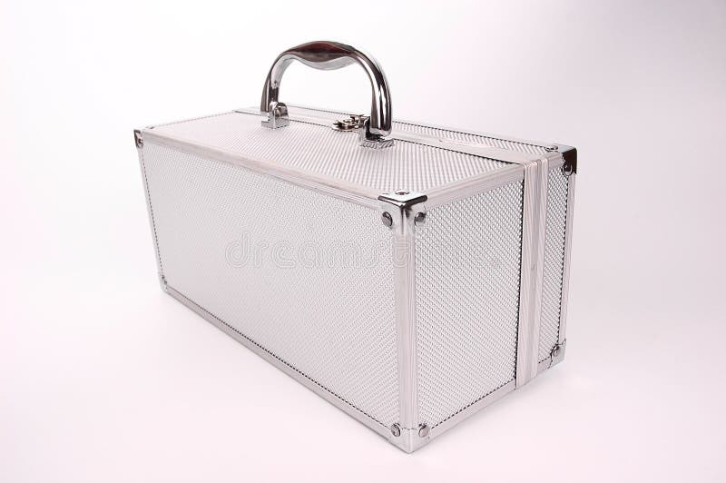 Silver case stock photo. Image of safe, modern, metal - 1440352
