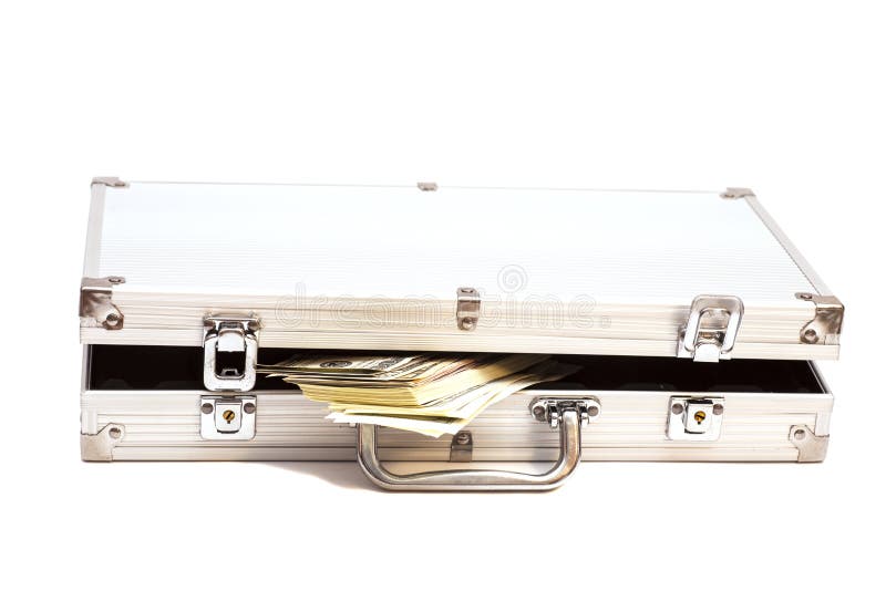 Case and dollars stock image. Image of banknotes, details - 26076411