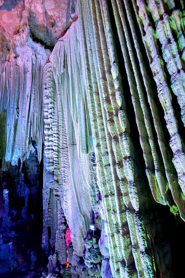 Silver Cave Guangxi Province China Stock Photo - Image of interior ...