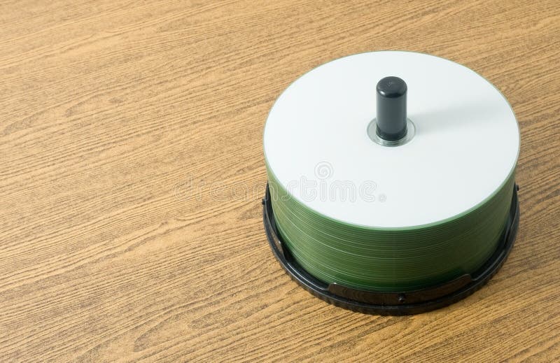 Silver CD or DVD in Storage Box Stock Photo - Image of information ...