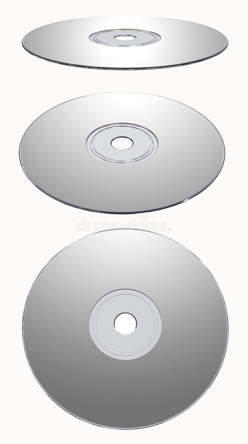 Silver CD-rom Isolated stock illustration. Illustration of medium - 7410623