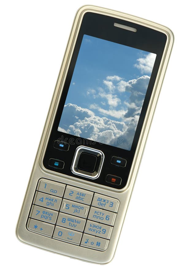 Silver cellphone stock image. Image of calls, cell, cellulars - 3228017