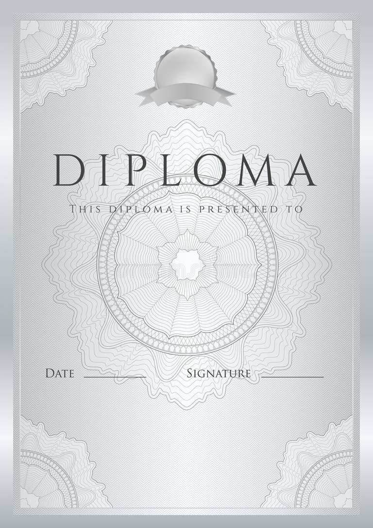 Certificate Template Silver Stock Illustrations – 14,195 Certificate ...