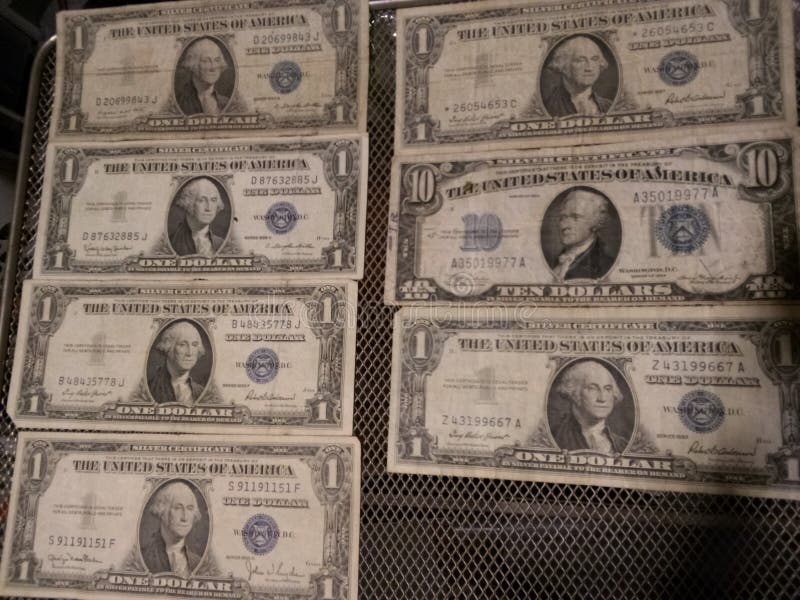 Silver certificate stock photo. Image of silver, bills - 169359970