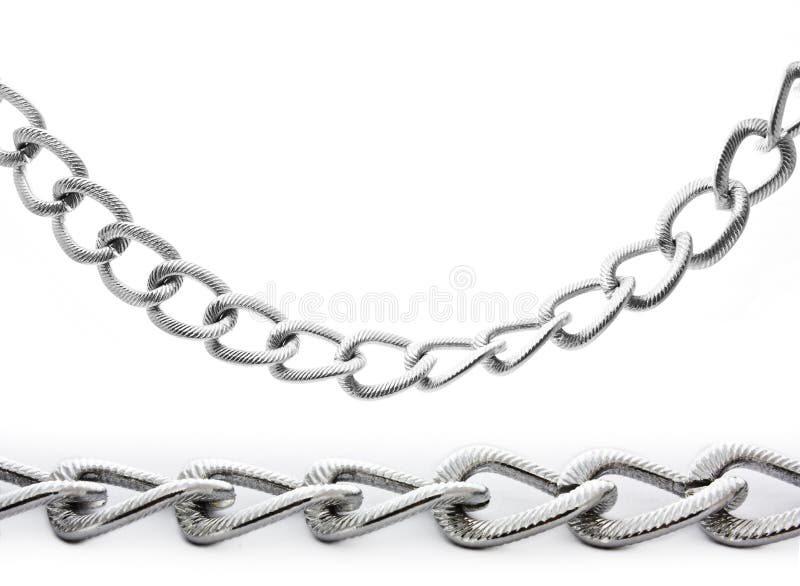 Silver chain stock photo. Image of industrial, stainless - 15545686