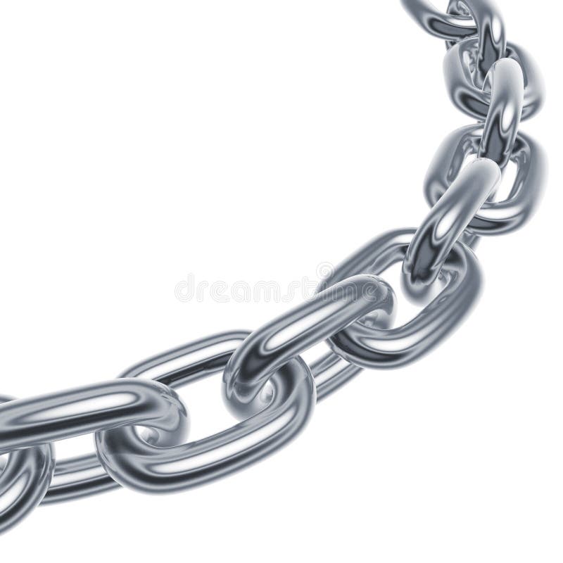 Curved Chains stock photo. Image of strength, secure, steel - 613230