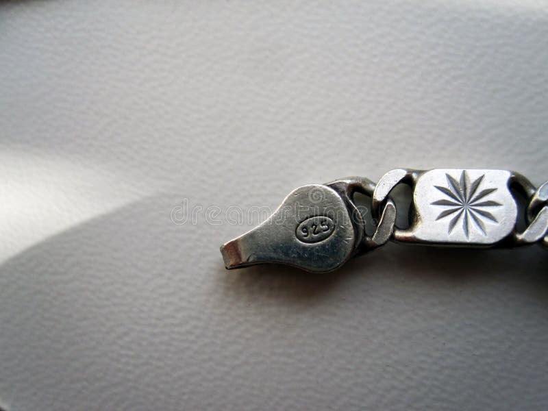 925 silver chain eyelet stock photo. Image of background - 142857284