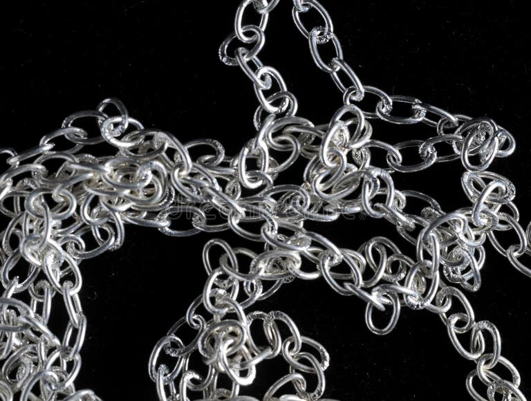 Silver Chain Texture stock image. Image of jewel, industrial - 243426317