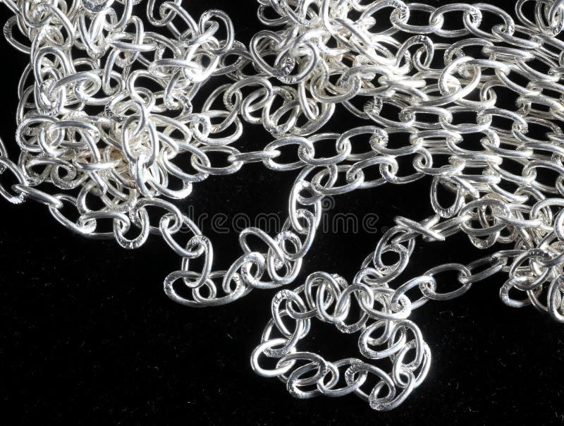 Silver Chain Texture stock image. Image of black, gray - 35602533