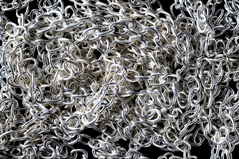 Silver Chain Texture stock photo. Image of sphere, steel - 135267212