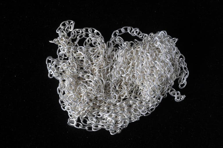 Silver Chain Texture stock image. Image of chain, jewel - 156277349