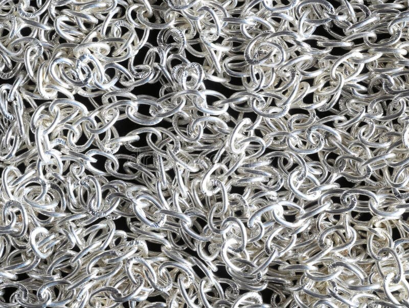Silver Chain Texture stock photo. Image of black, chain - 245756550