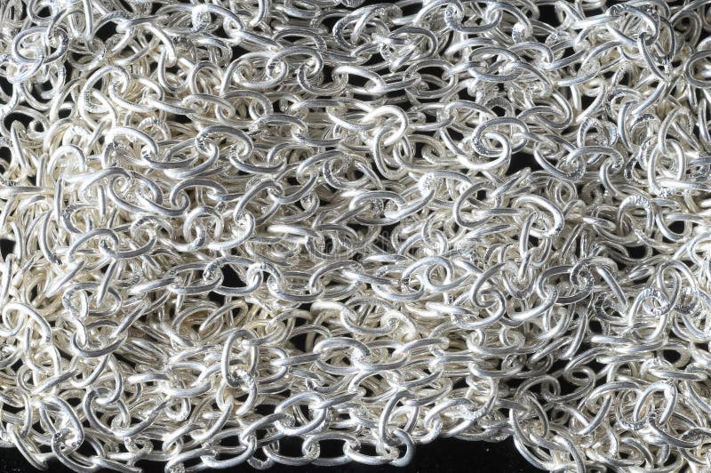 Silver Chain Texture stock image. Image of metal, chain - 43762161