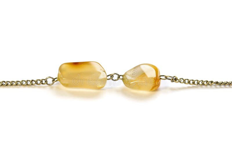 Chain with amber stock photo. Image of jewelry, glossy - 30222260