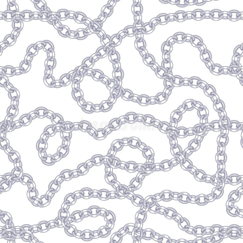 Golden Chains Seamless Pattern. Template for Your Stock Vector ...