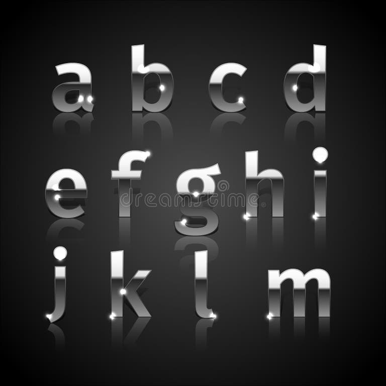 Silver Characters Collection Stock Vector - Illustration of vector ...