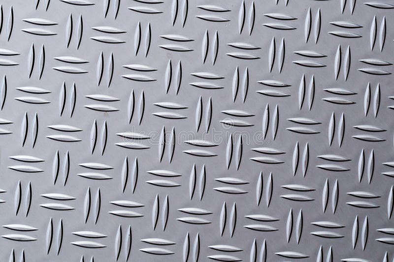 Silver Checker Plate Template Muster Stock Photo - Image of grip ...