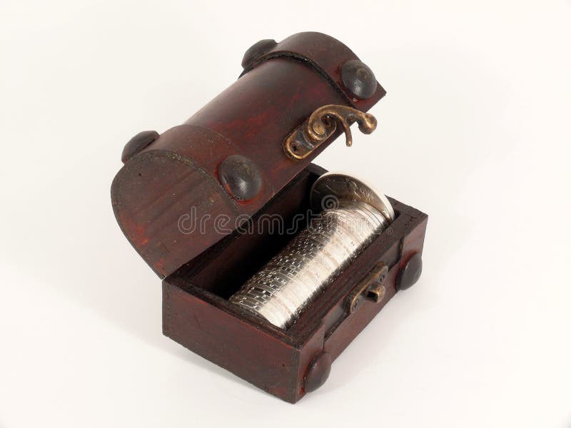 Silver chest stock photo. Image of medieval, background - 14784600