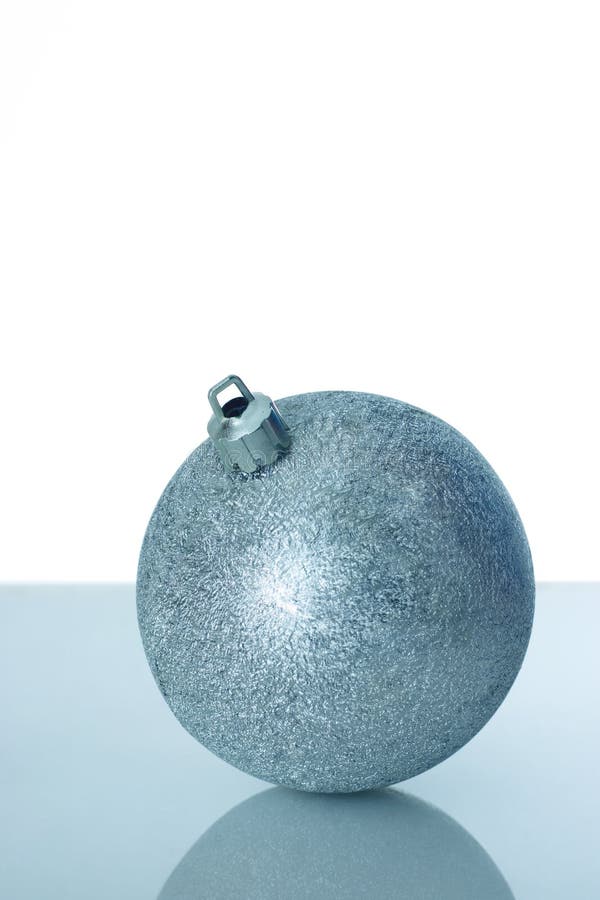 Silver christmas ball stock image. Image of composition - 3639587