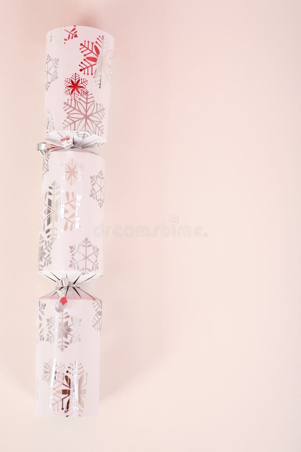Silver Christmas Cracker. Conceptual Image Stock Photo - Image of ...