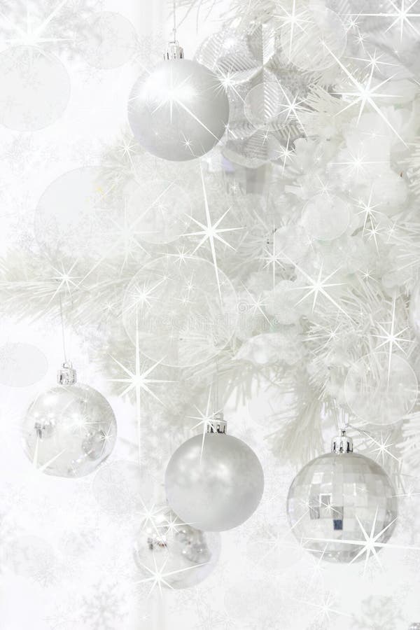 Silver Christmas Defocused Bokeh Pattern Wallpaper. Abstract Christmas ...
