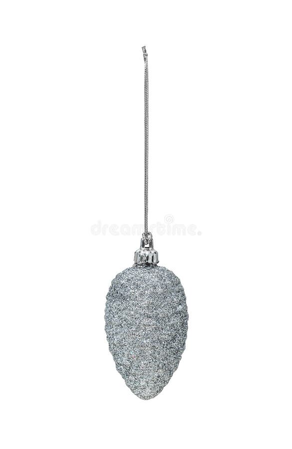 Silver Christmas Hanging Bump Stock Image - Image of decorative, macro ...
