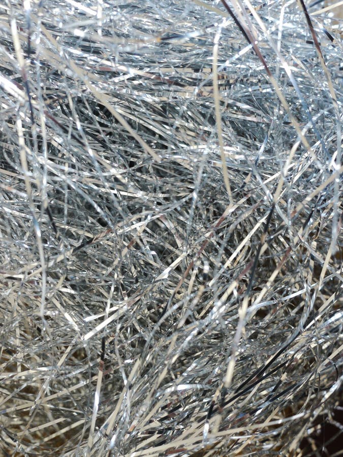 Frame of silver tinsel stock photo. Image of december - 33722200