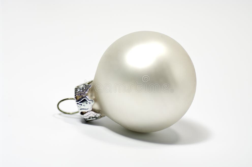 Silver christmas tree ball stock image. Image of fashioned - 11611301