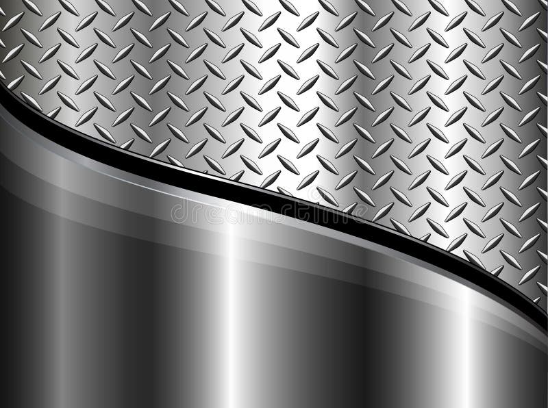 Silver Chrome Metal Background with Chrome Shiny Diamond Plate Pattern ...