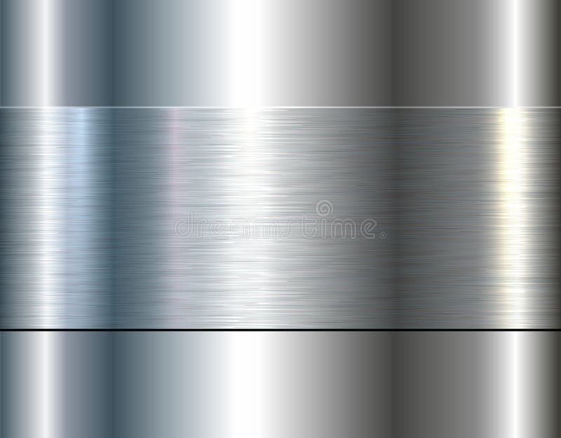 Silver Chrome Metal 3D Background, Lustrous and Shiny Metallic Design ...