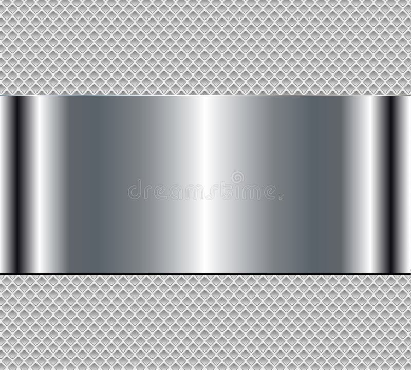 Silver Chrome Metal 3D Background, Lustrous and Shiny Metallic Design ...