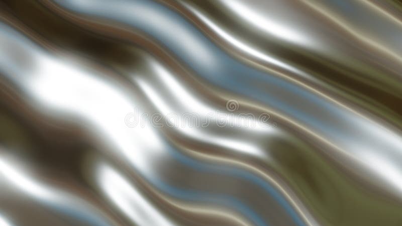 Silver Chrome Metal Texture with Waves, Liquid Silver Metallic Stock ...
