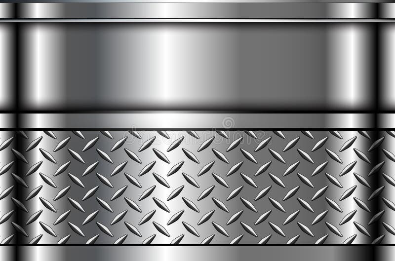 Silver Chrome Steel Texture Background with Diamond Plate Pattern ...