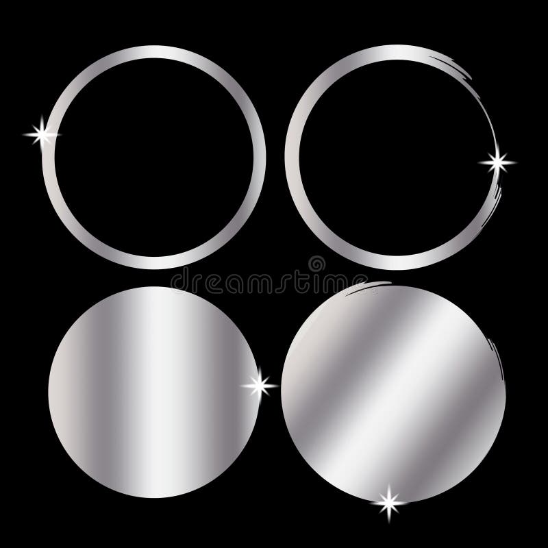 Silver Circle Background Stock Illustrations – 124,438 Silver Circle ...
