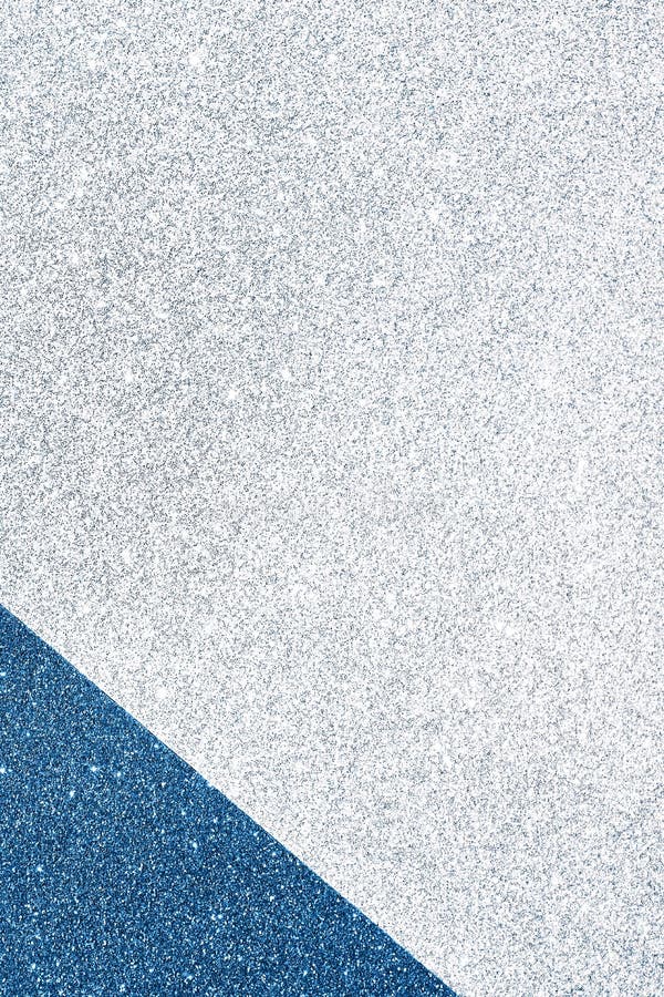 Silver and Classic Blue Defocused Glitter Backround Stock Image - Image ...