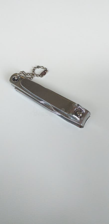 Silver Clipper for Cut Nail Stock Image - Image of equipment, isolated ...
